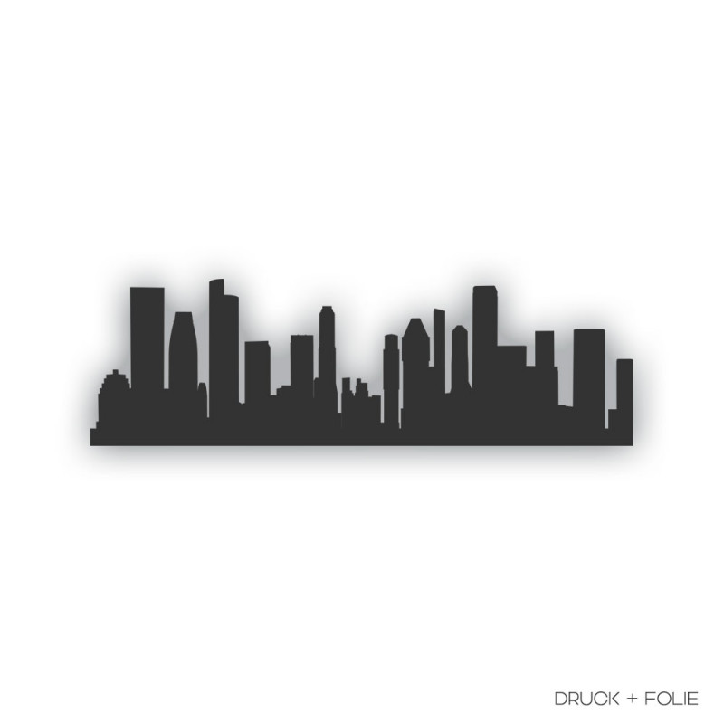 Skyline Singapore Sticker Slide size Size 1 Deco-Folie #010 White