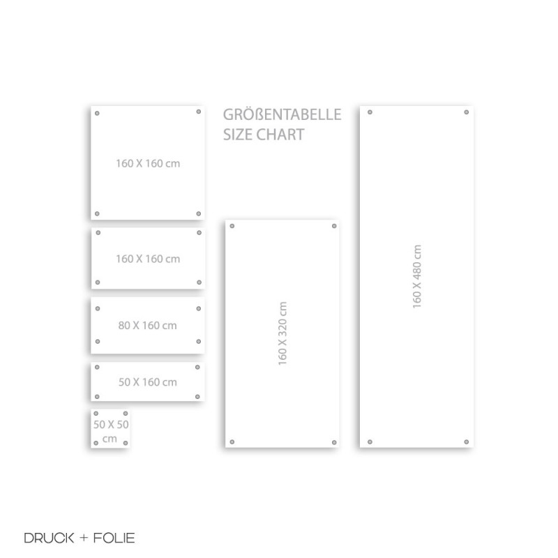 PVC frontlit banner in desired size - your design, our print